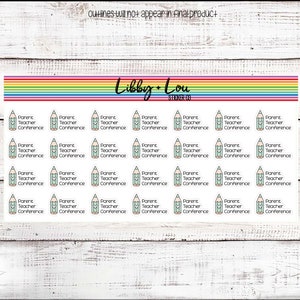 Parent Teacher Conference Planner Sticker | School Stickers | Libby and ...