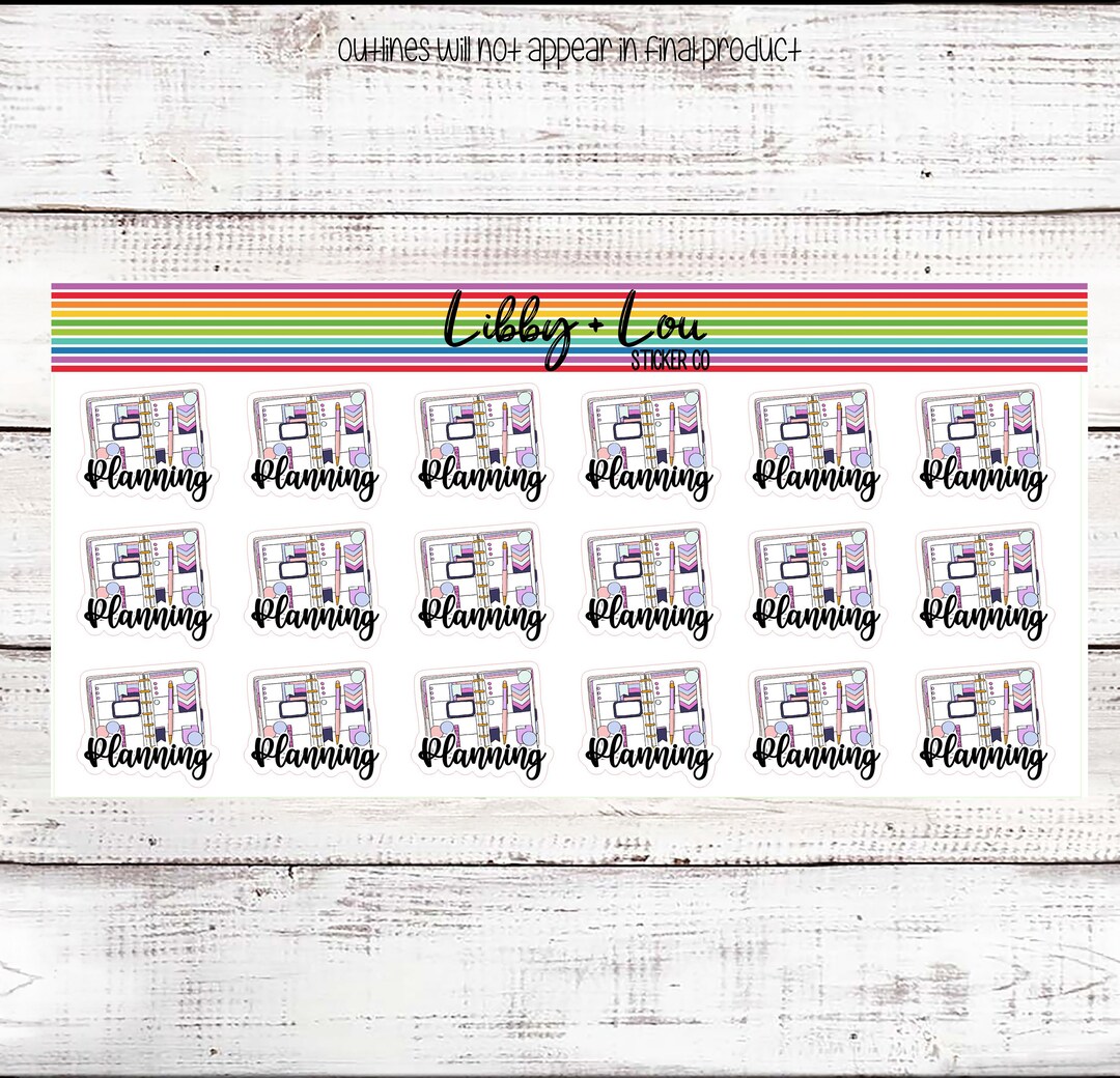 Planning Time Planner Stickers | Vertical Planner | Libby and Lou ...