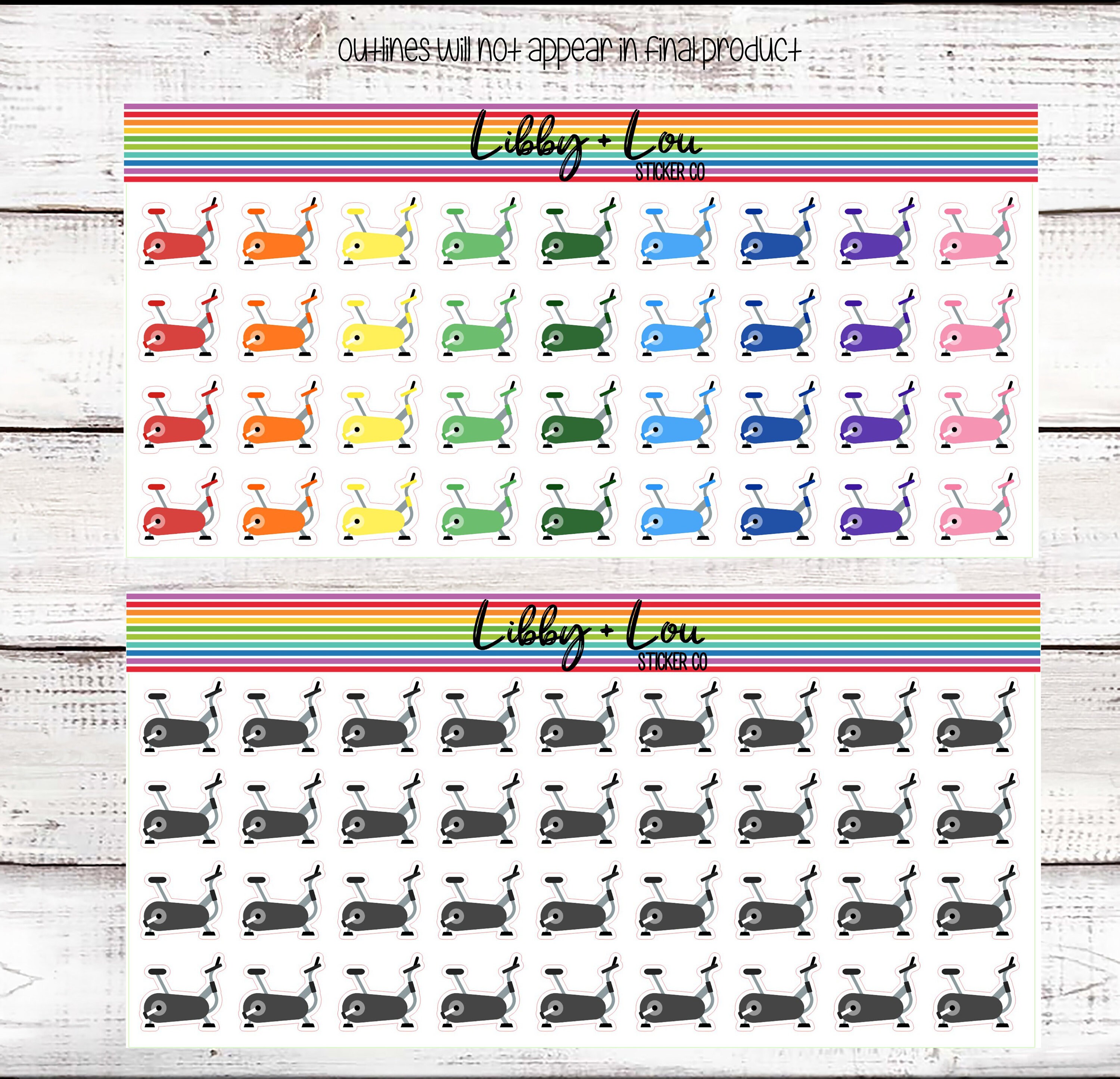 Treadmill Planner Sticker | Cardio Workout | Exercise | Running ...