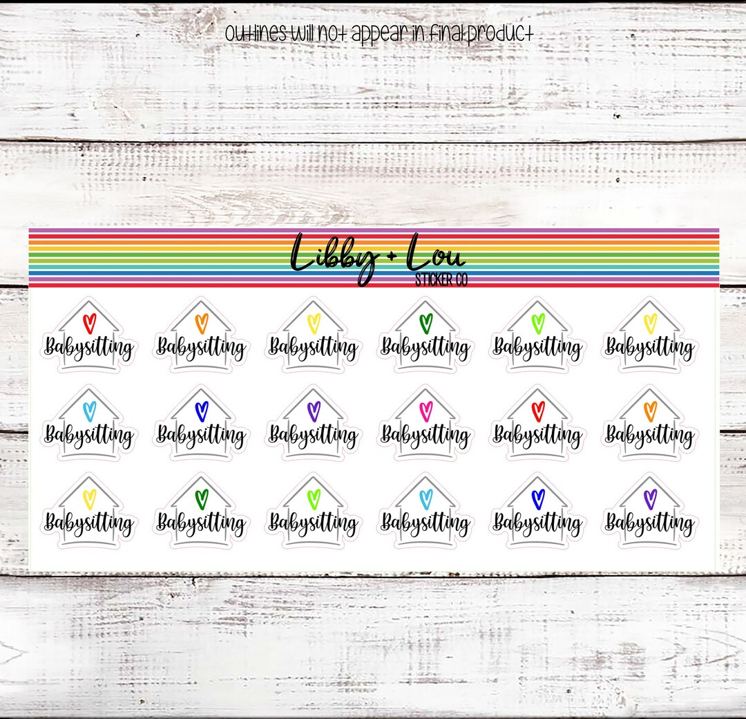 Babysitting Planner Sticker | Nanny | Childcare | Playdate | Toddler ...