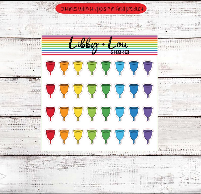 Period Tracker Planner Sticker Menstrual Cycle Stickers - Etsy