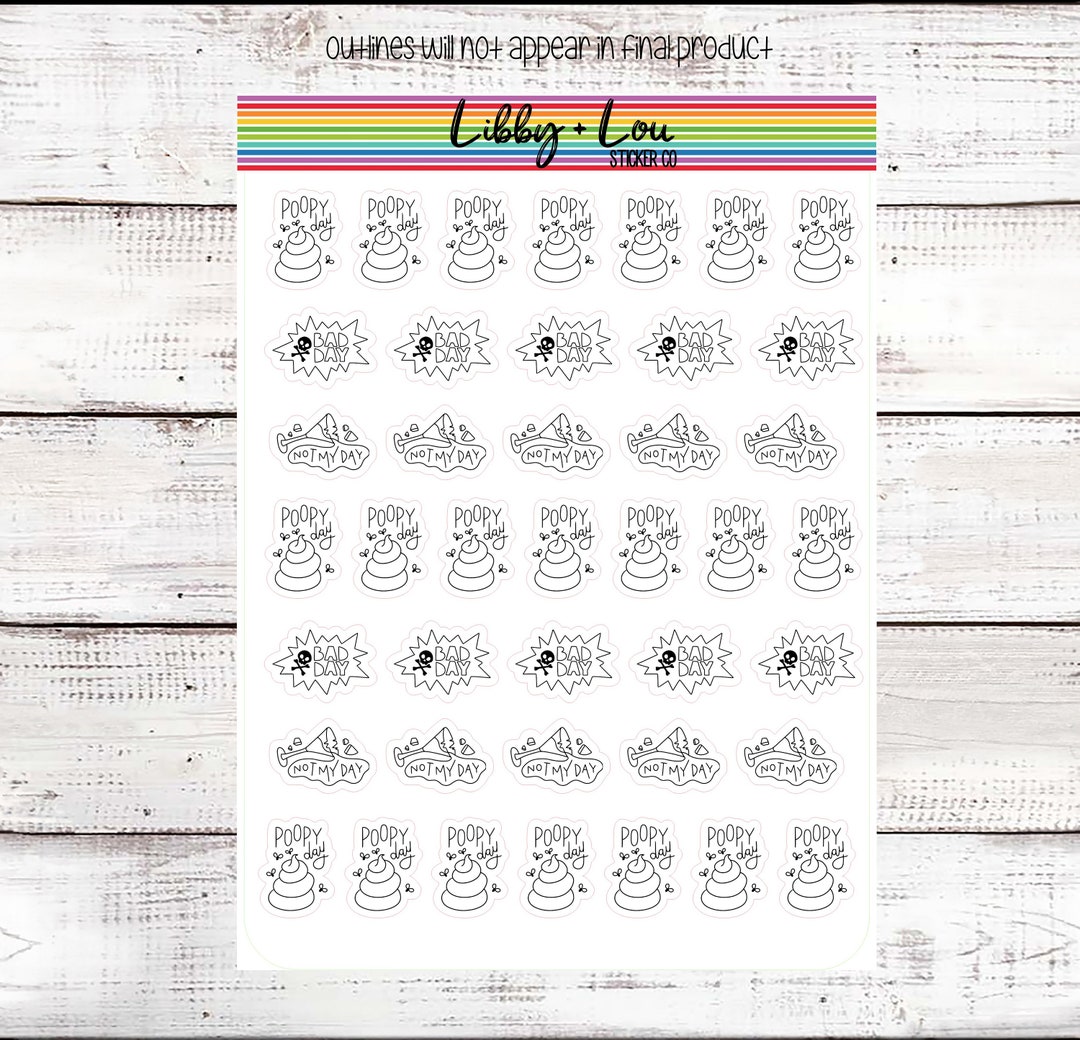 Bad Day Planner Sticker | Libby and Lou Sticker Co - Etsy