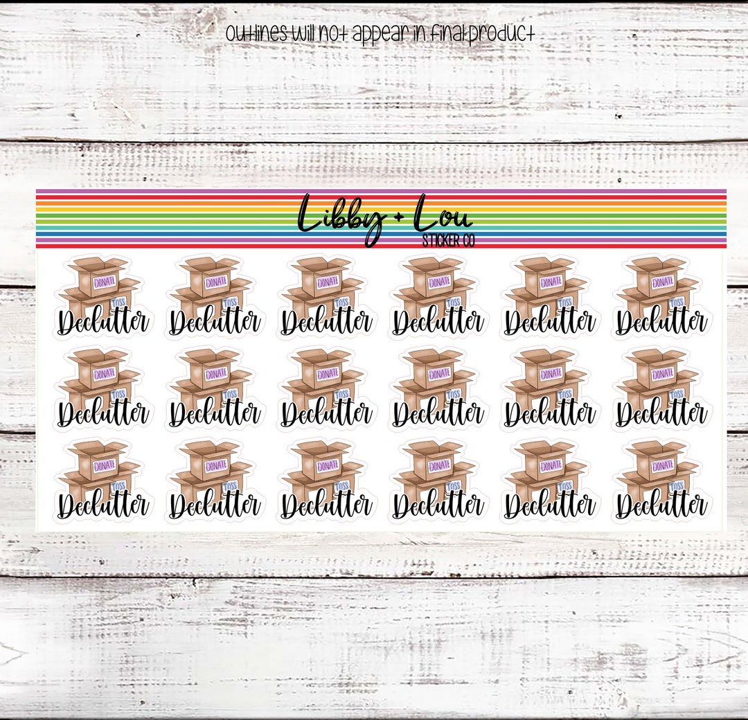 Declutter Planner Sticker | Clean the House | Chores | Libby and Lou ...