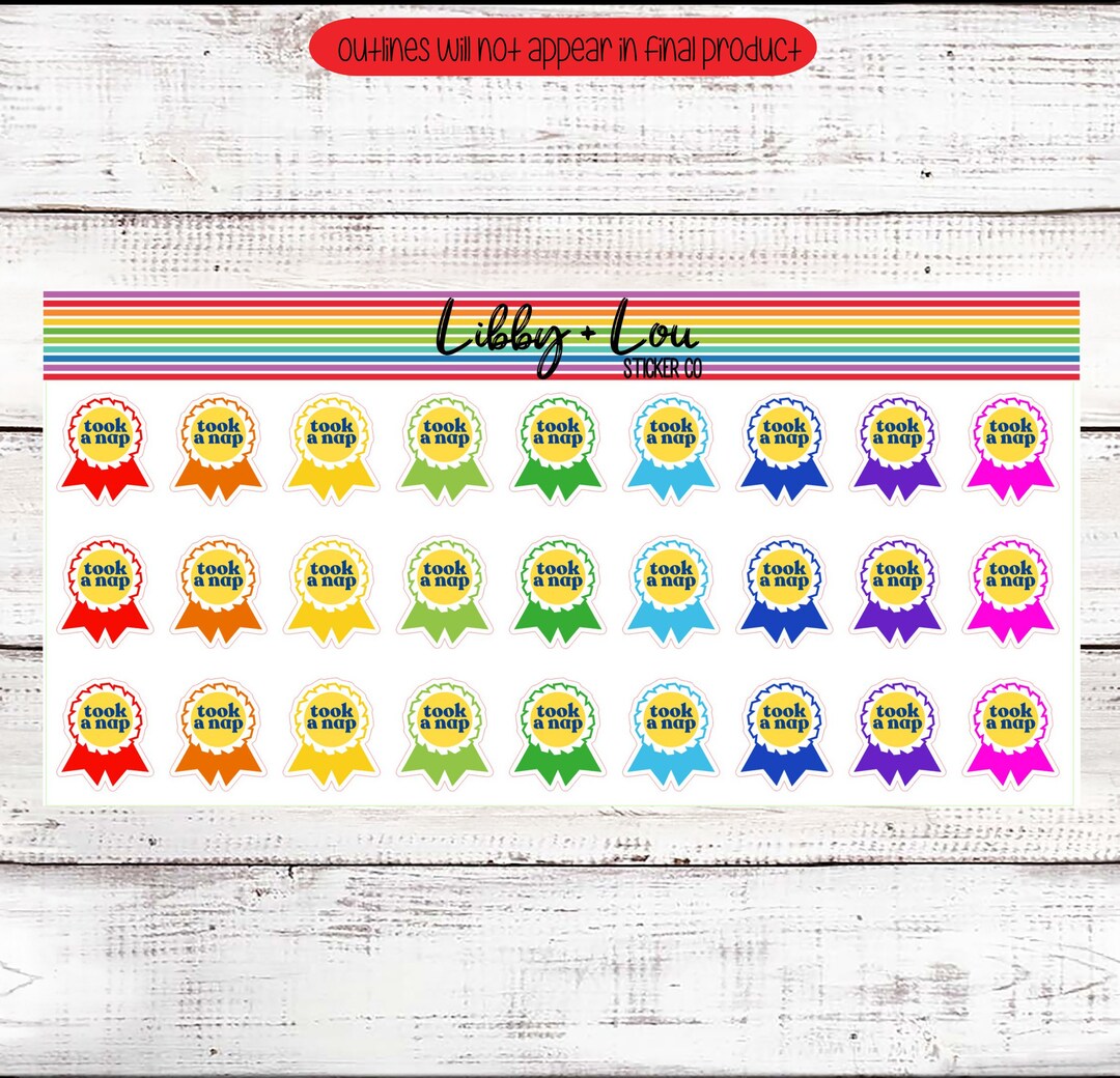 Nap Award Planner Sticker Nap Time Sleep Sticker a5 Planner Sticker ...