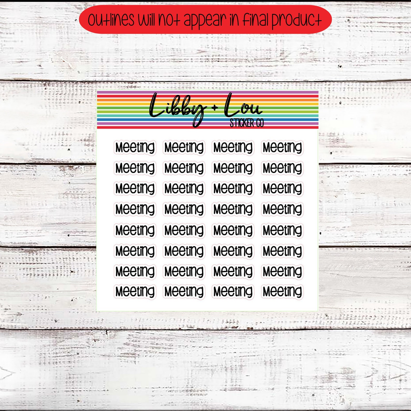 Buy Meeting Planner Stickers Work Stickers Conference Call Online in ...