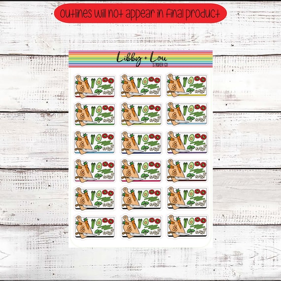 Meal Prep Planner Sticker Family Dinner Supper Dinner | Etsy