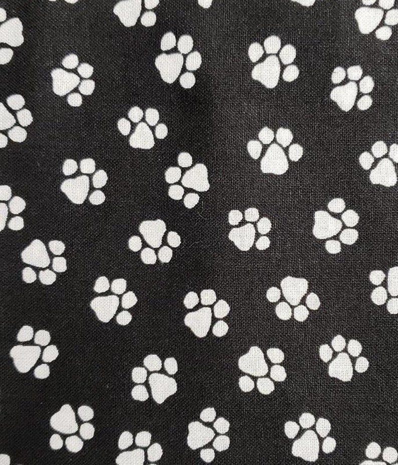Black/white Paw Print Face Mask - Etsy