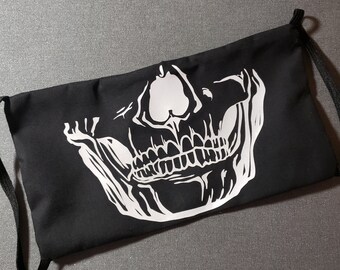 Skull Face Mask Skeleton Face Mask Halloween Face Mask - Etsy