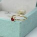 Animal Cat Ring Ruby Ring Unique Engagement Ring Women Wedding Diamond ...
