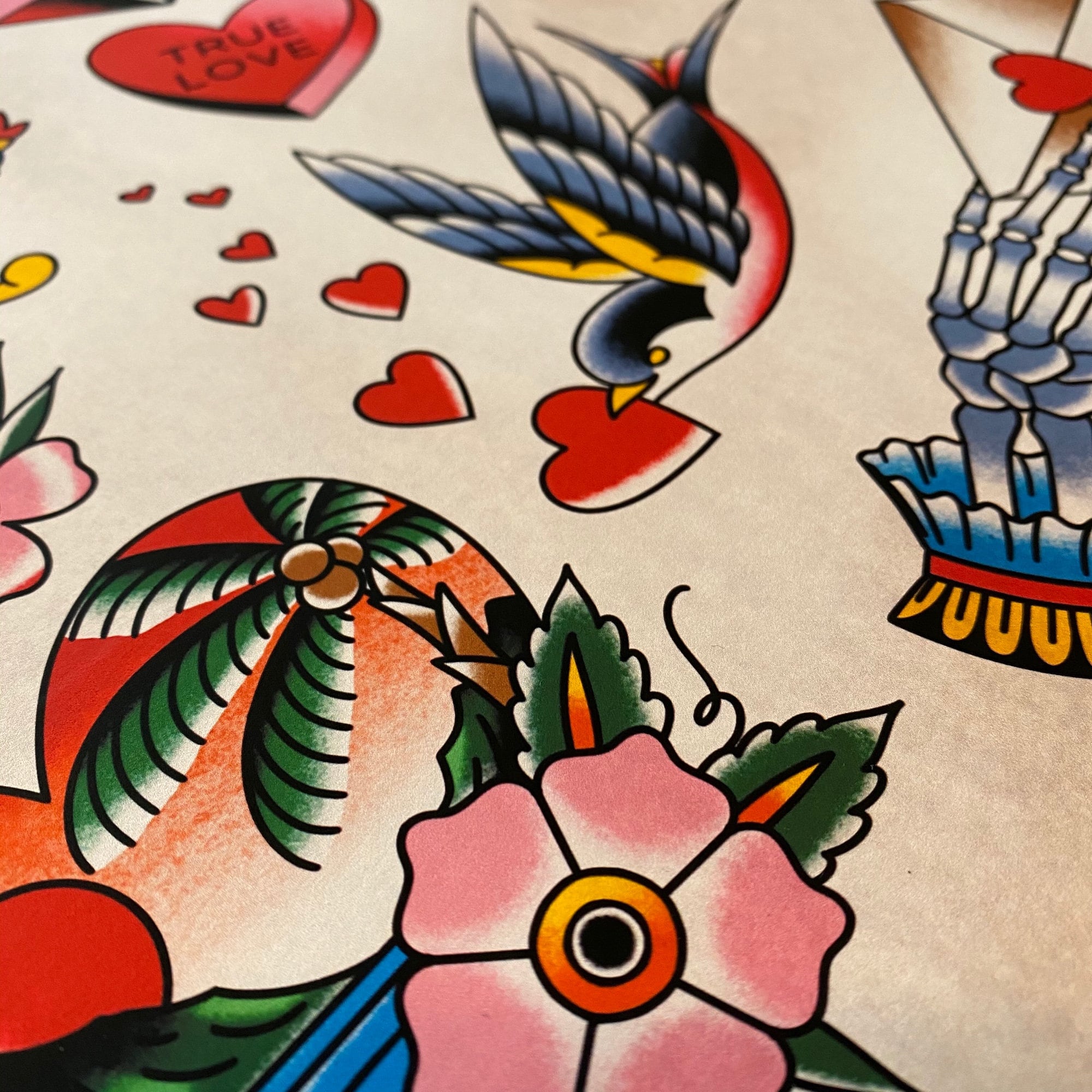 2020 Love Valentine Tattoo Flash - Etsy