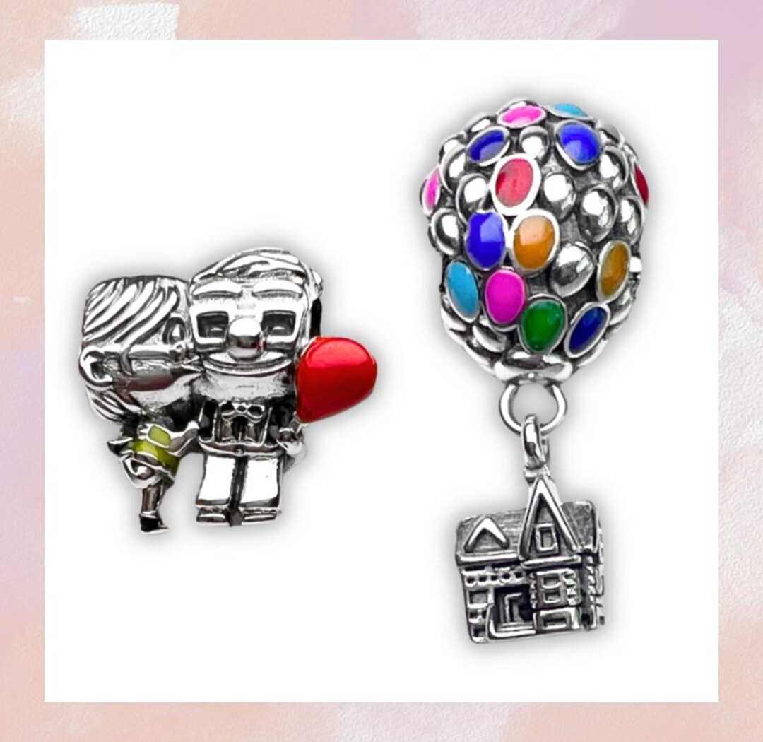 S925 Sterling Silver Balloon House and Couple Charms | Compatible With ...