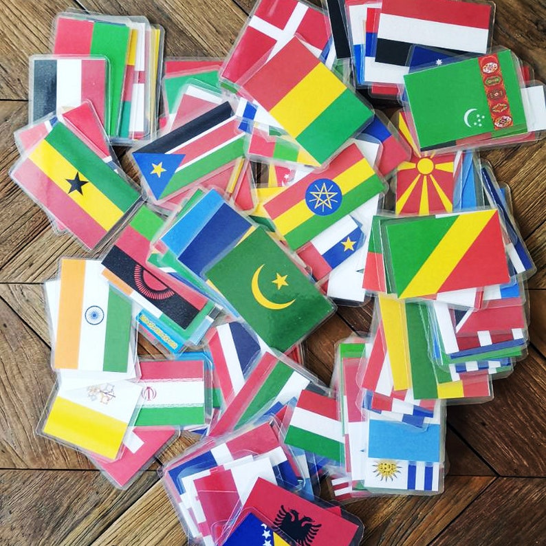 PRINTABLE Flags of the World Flash Cards PDF 262 Flags - Etsy