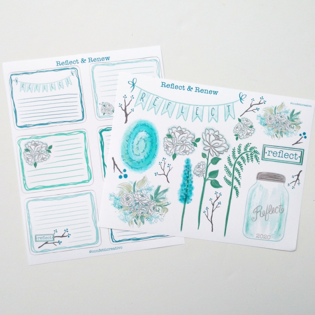 Reflect and Renew Personalized Printable Set - Digital Download - Etsy