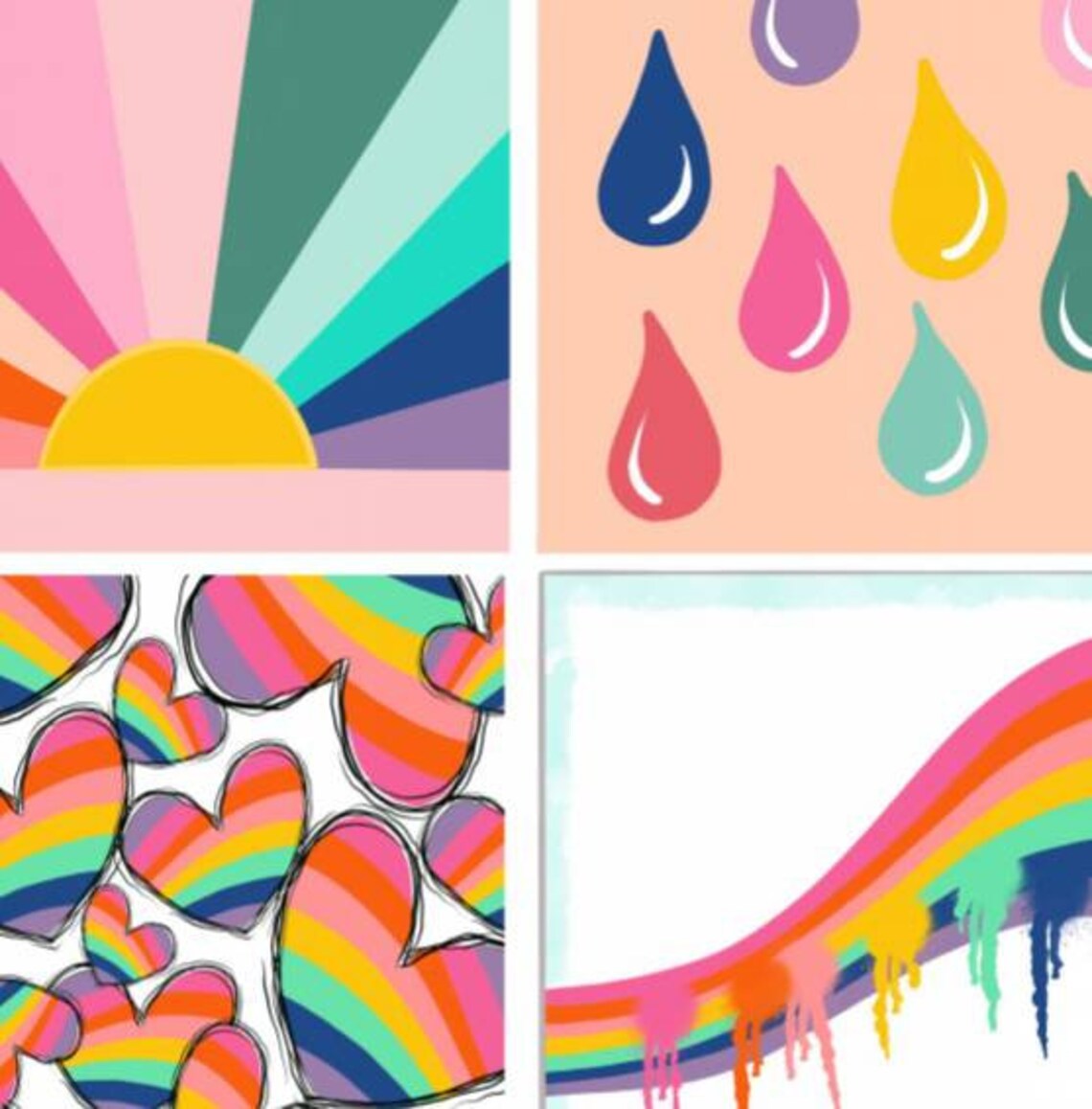 ROYGBIV Printable Set - Digital Download - Etsy