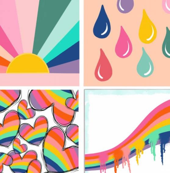 ROYGBIV Printable Set Digital Download - Etsy