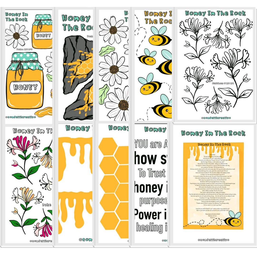 Honey in the Rock Printable Set - Digital Download - Etsy