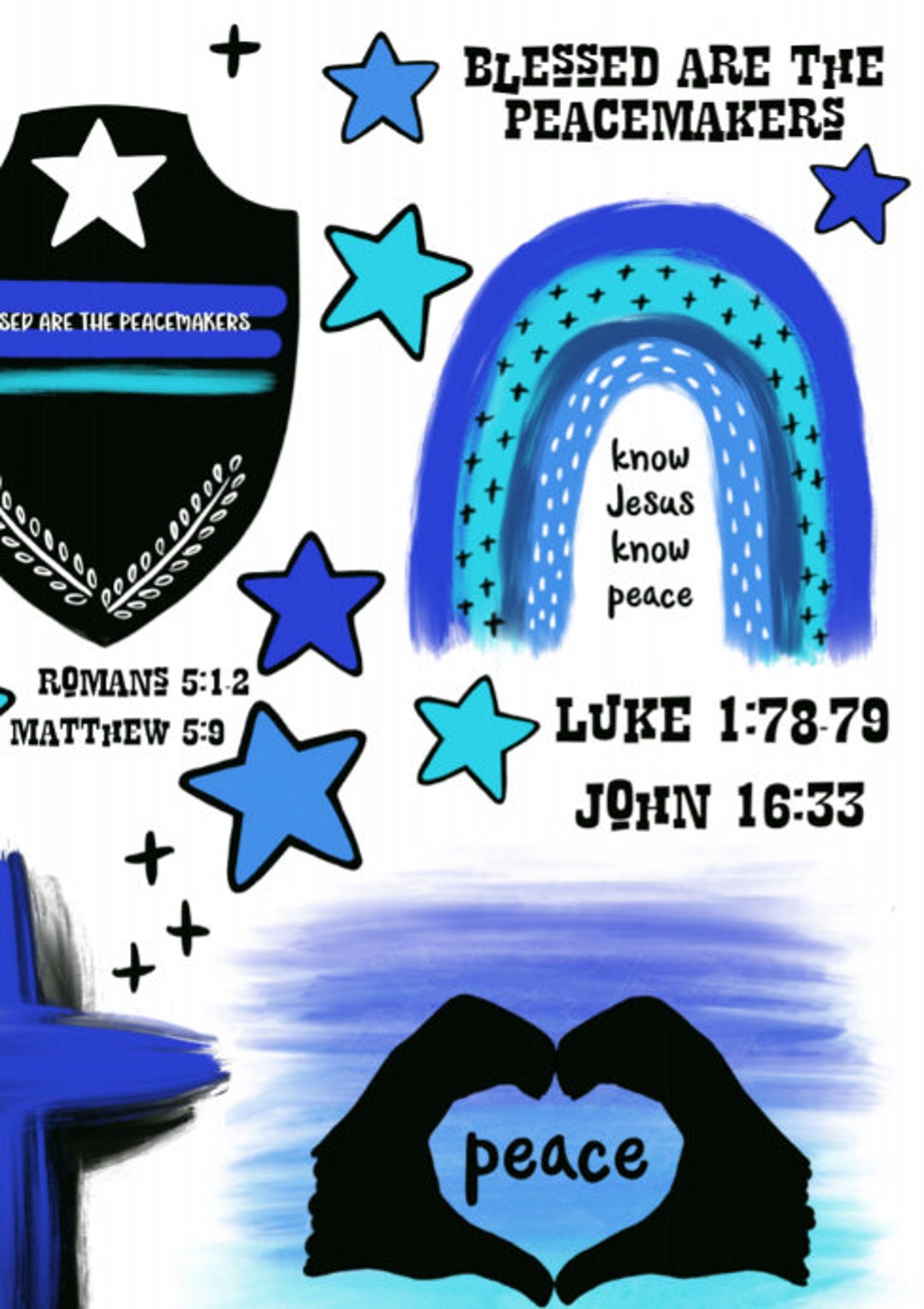 Blessed Are the Peacemakers Printable Set - Digital Download - Etsy