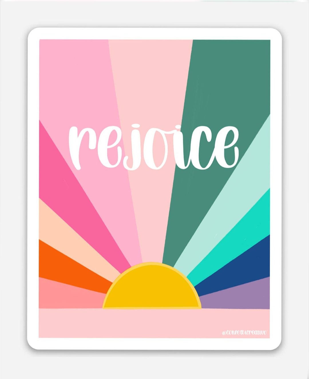 Rejoice Vinyl Sticker - FREE SHIPPING - Etsy