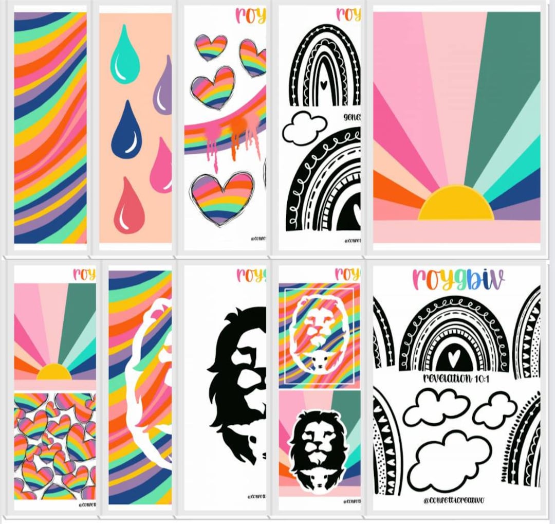 ROYGBIV Printable Set - Digital Download - Etsy