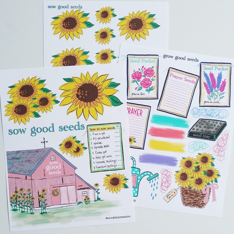 Sow Good Seeds Digital Printable Set | Etsy