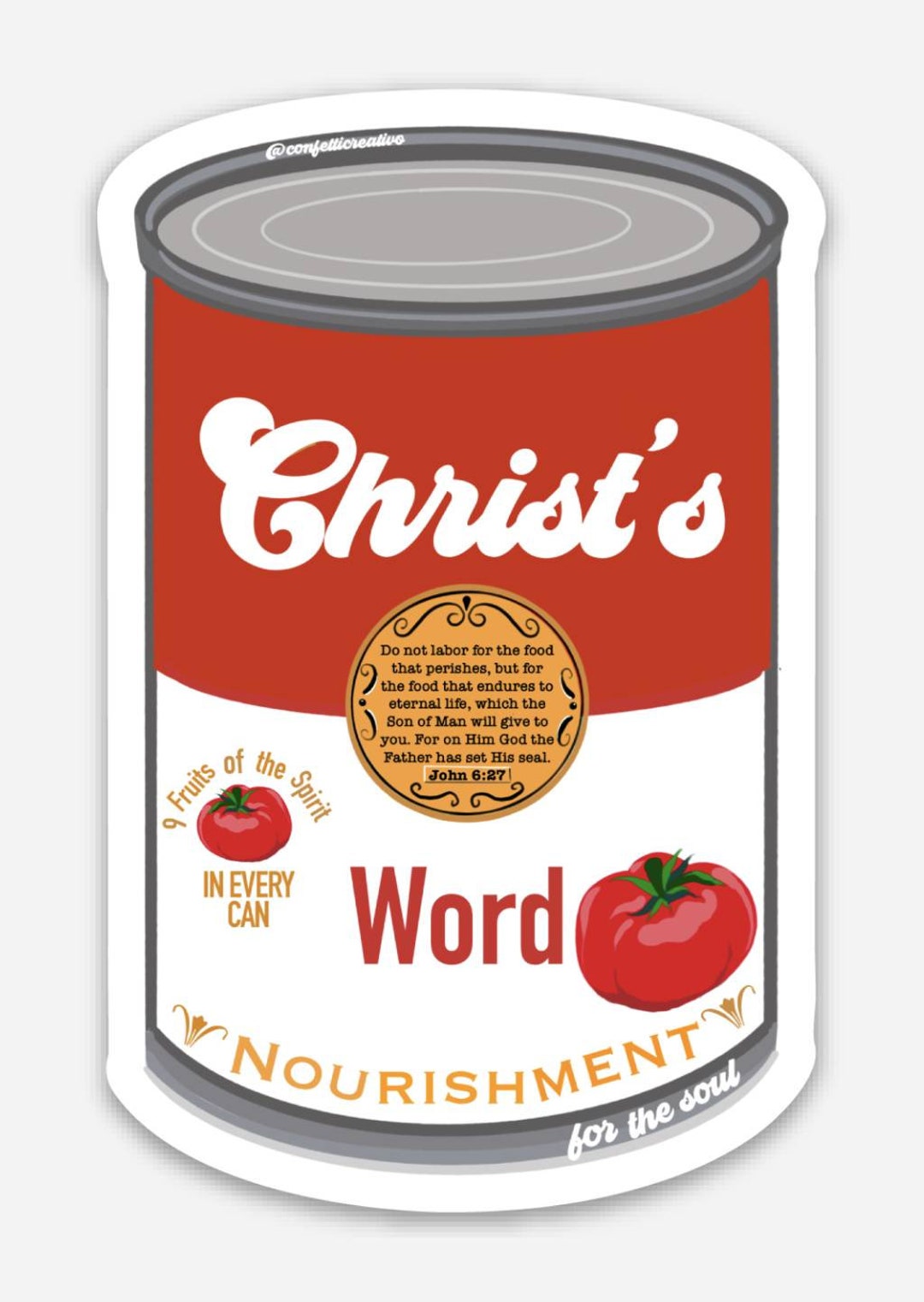 Christ's Word Vinyl Sticker - FREE Shipping! - Etsy