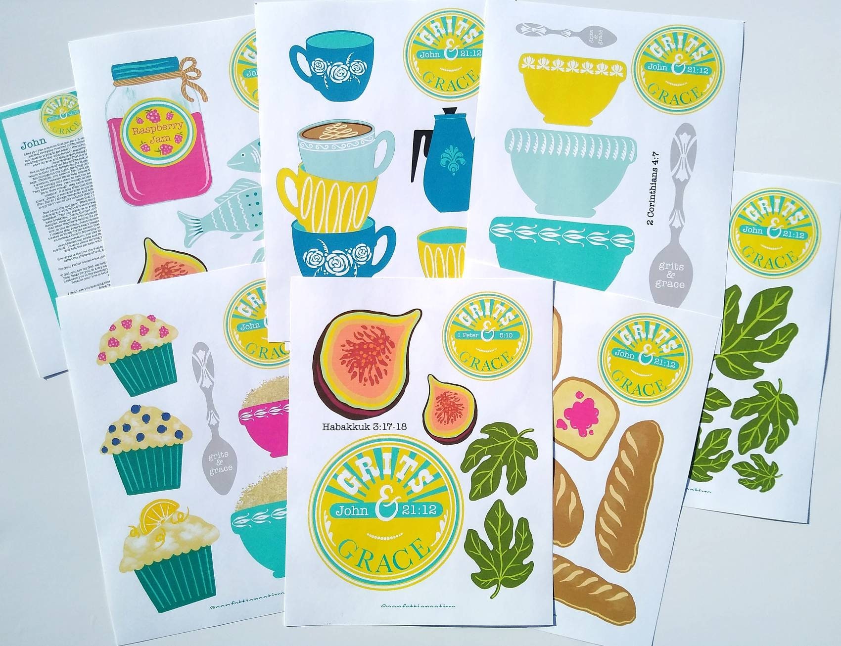 Grits and Grace Printable Set Digital Download | Etsy