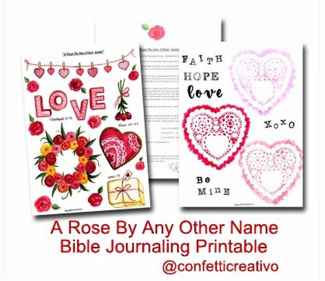 A Rose by Any Other Name Digital Printable Set - Etsy