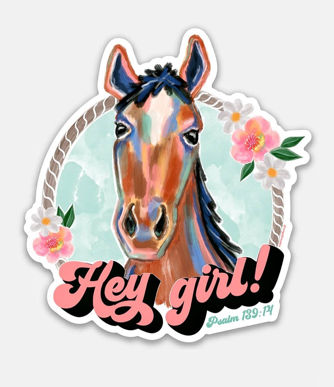 Hey Girl Vinyl Sticker - FREE SHIPPING - Etsy