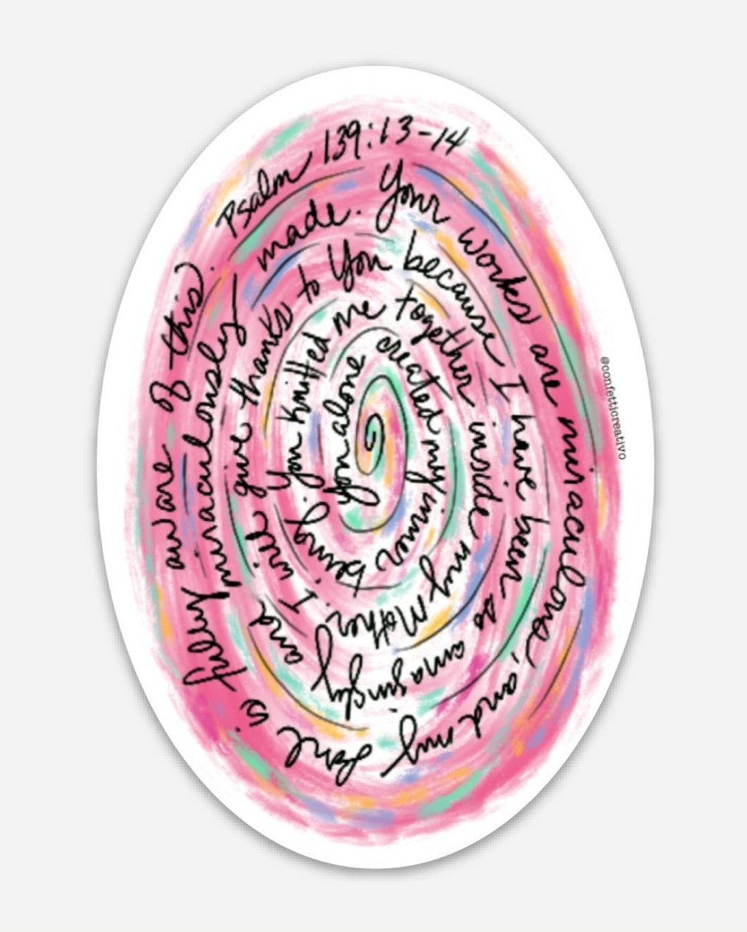 Fingerprint of God Vinyl Sticker-free SHIPPING - Etsy