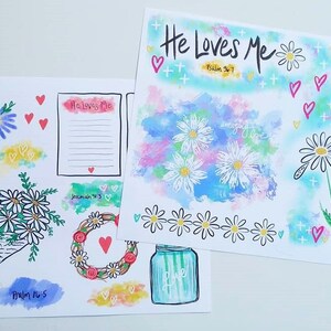 He Loves Me Digital Printable Set - Etsy