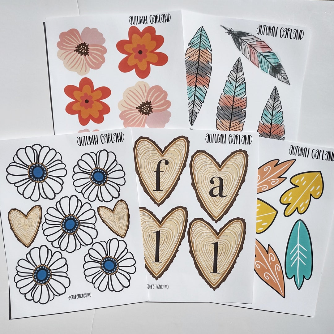 Autumn Garland Printable - Digital Download - Etsy