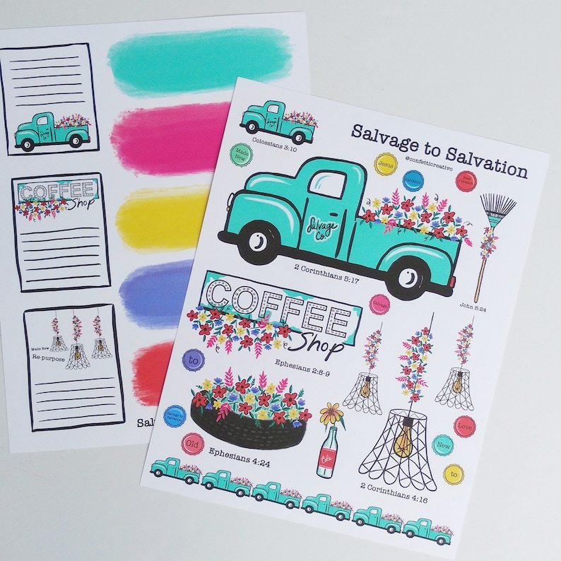 Salvage to Salvation Digital Printable Set - Etsy