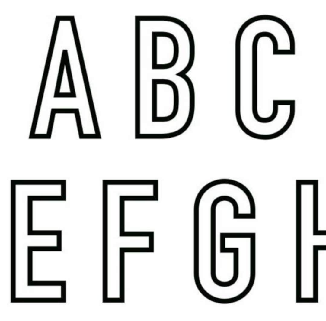 BIG Alpha and Number Set - Digital Download - Etsy