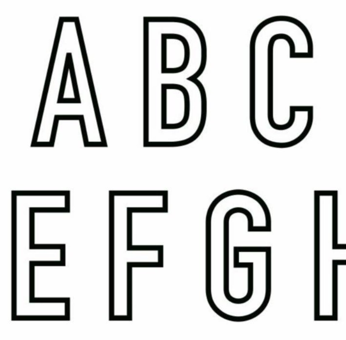 BIG Alpha and Number Set Digital Download - Etsy