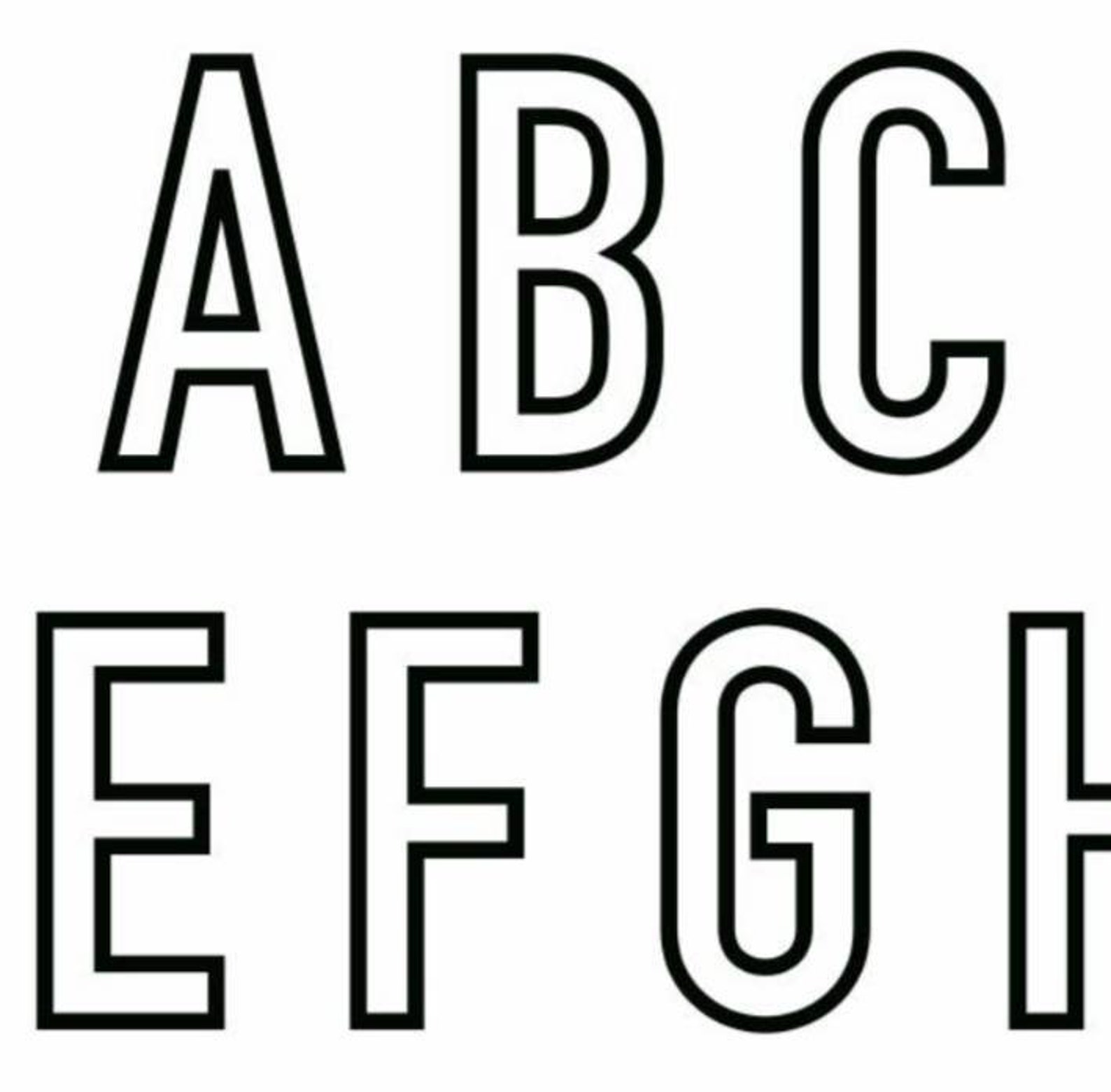 BIG Alpha and Number Set Digital Download - Etsy