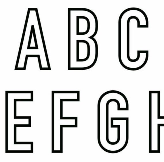 BIG Alpha and Number Set Digital Download - Etsy