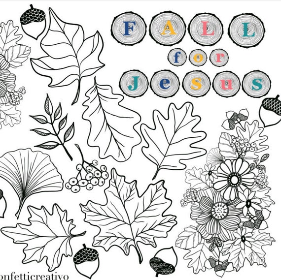 Fall for Jesus Printable Set Digital Download | Etsy