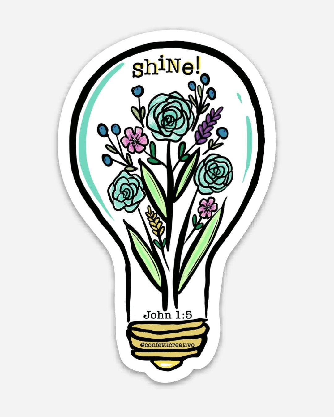 SHINE Vinyl Sticker-free SHIPPING - Etsy UK