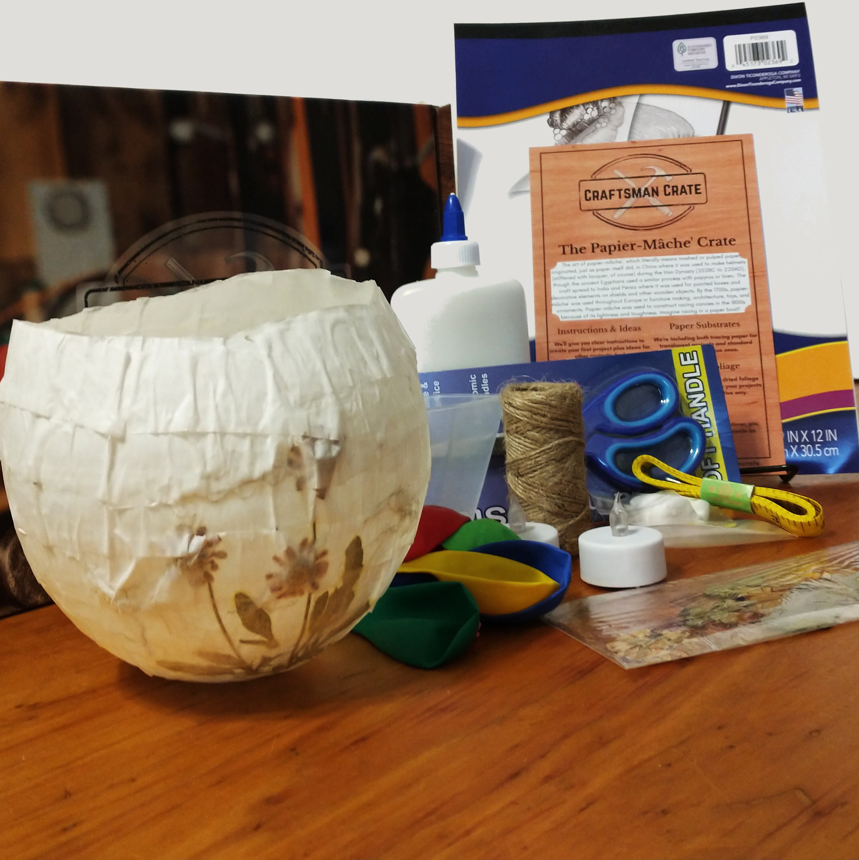 Craftsman Crate Papier Mache' paper Mache' Kit Artisanal Arts and ...
