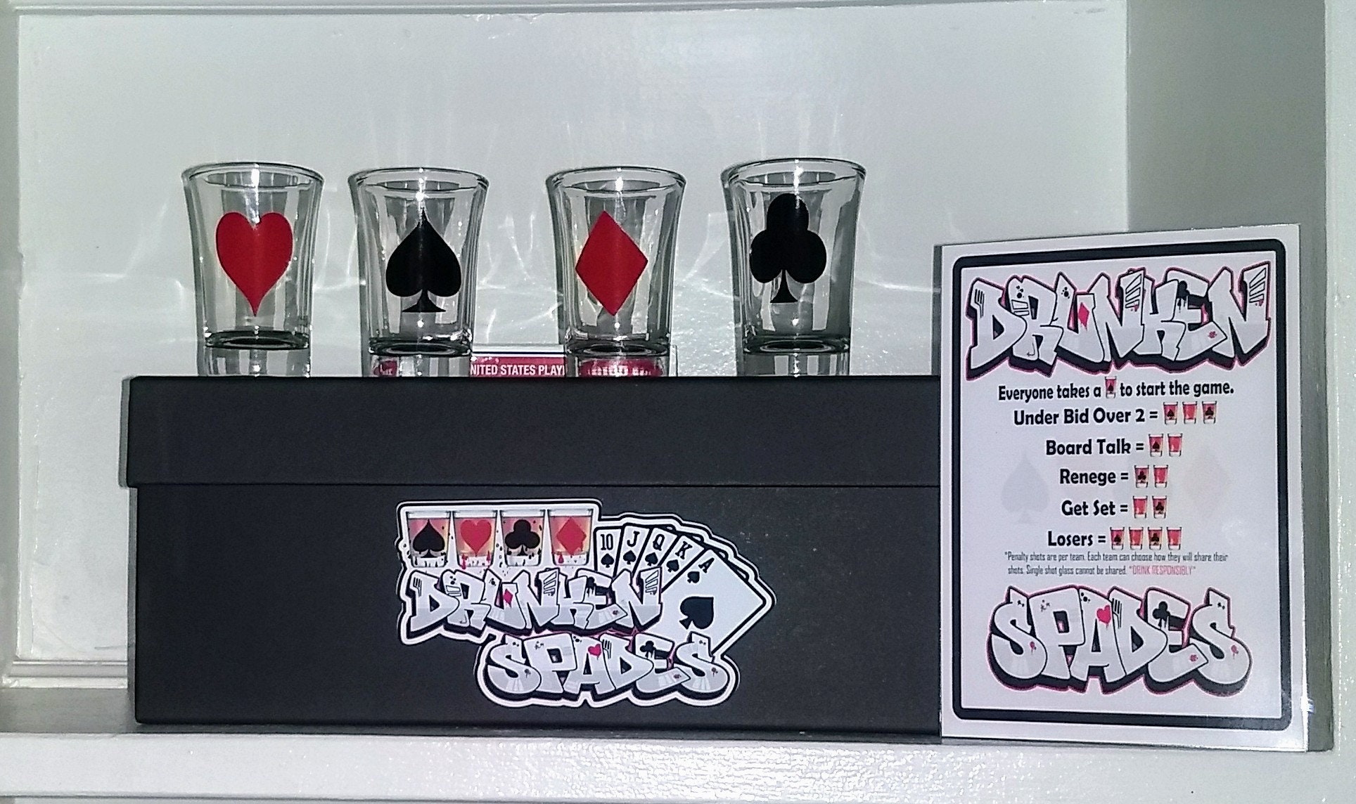 Drunken Spades, Spades, Drunk Spades Game - Etsy