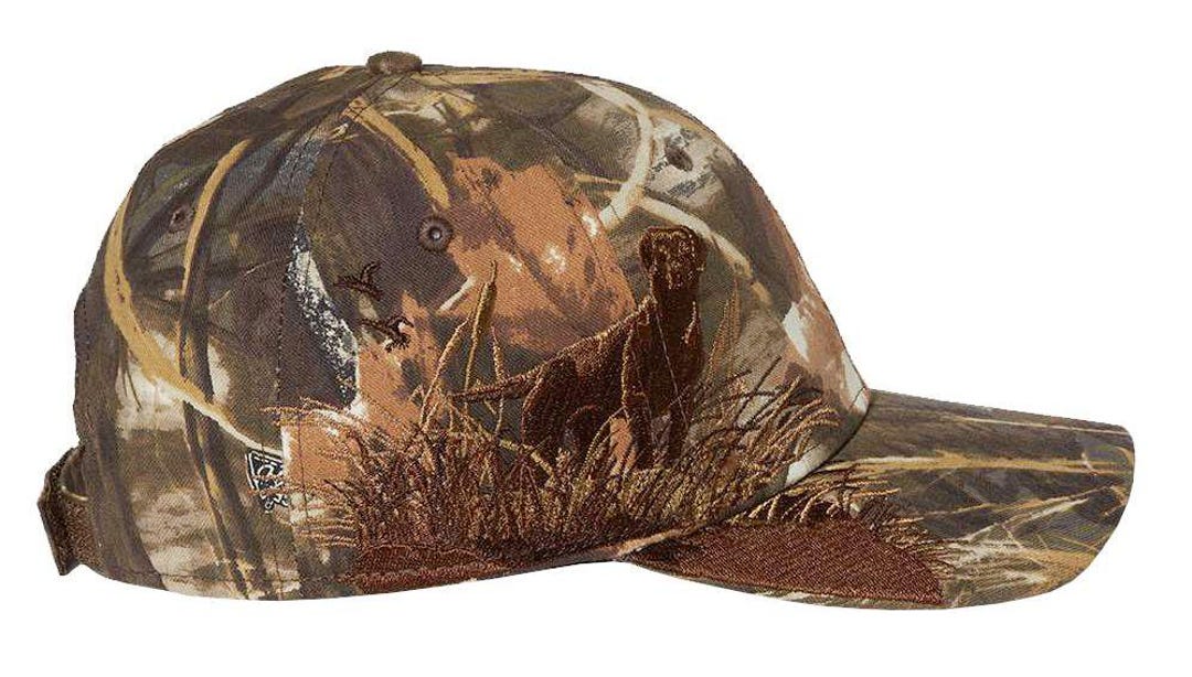 Brown Labrador - Real Tree Camo Hat With Brown Labrador Design. Great ...