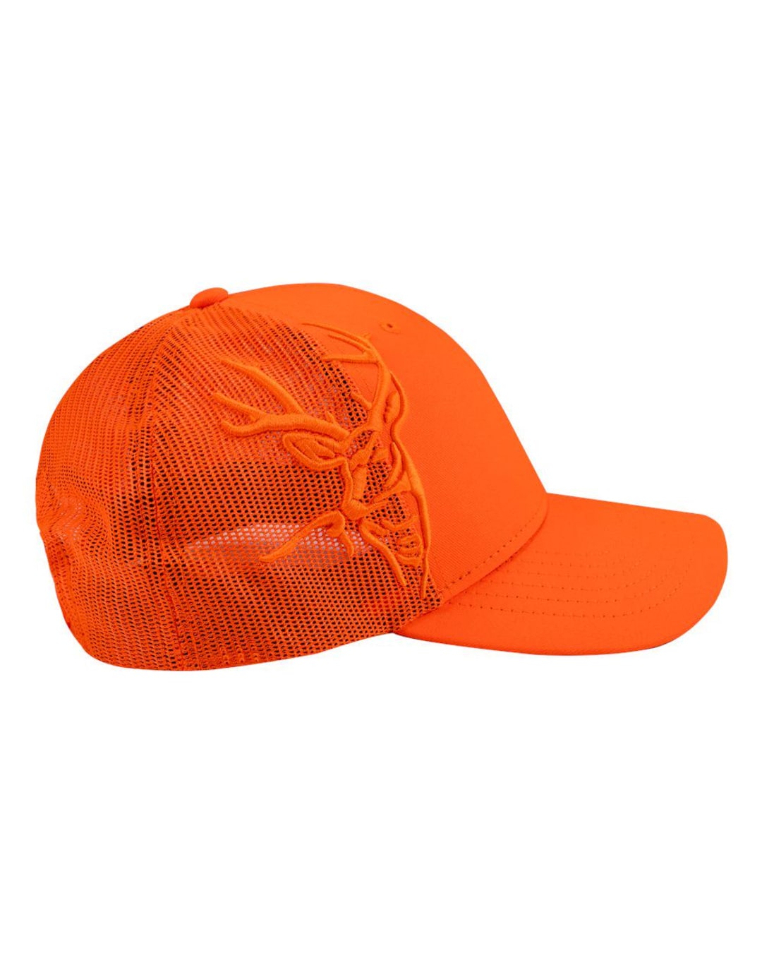 Blaze Mesh 3D Buck Pro Cap - Professional Fit Blaze Orange Hat With ...