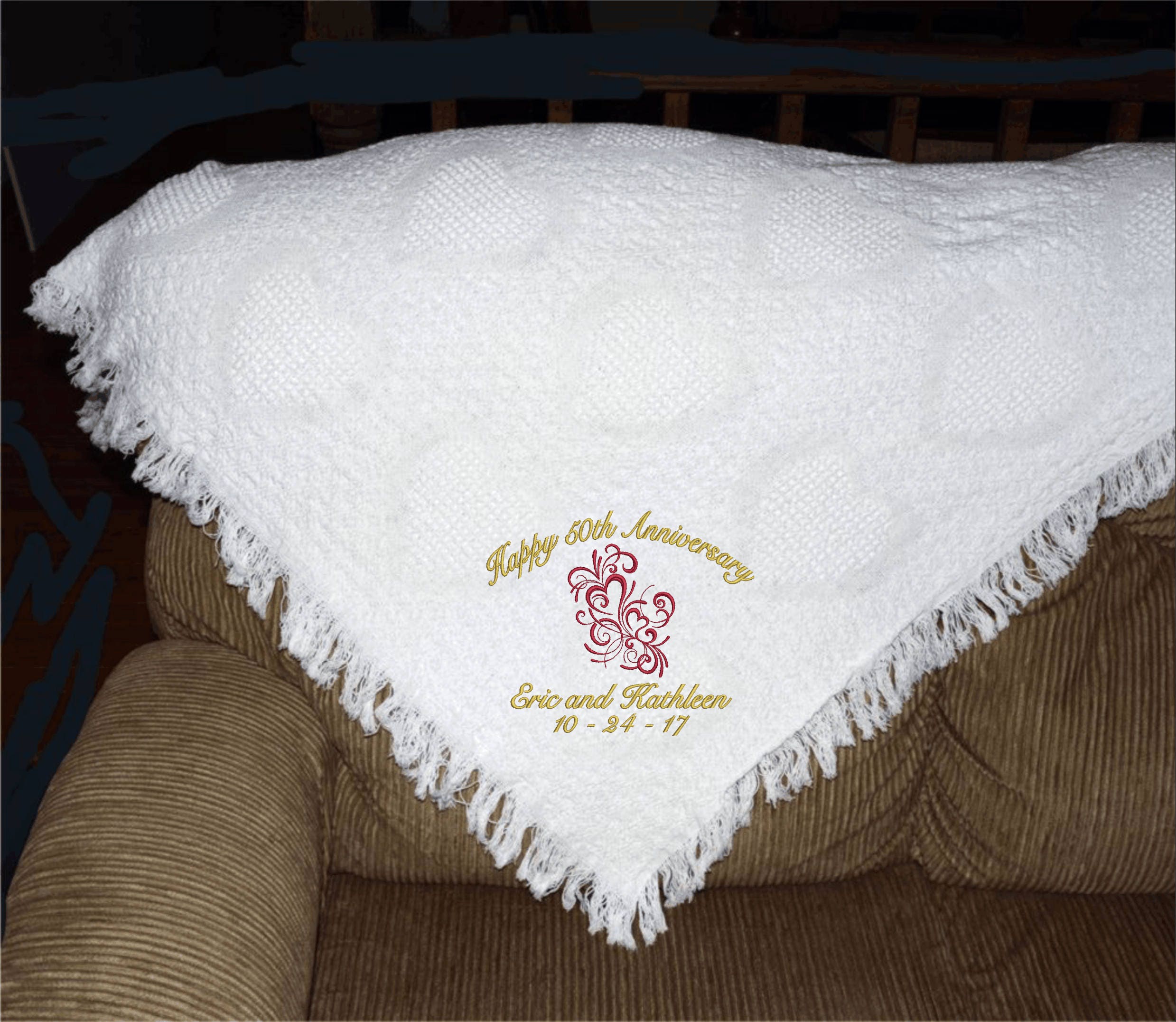 Personalized Anniversary Blanket Celebrating Any Year Anniversary ...