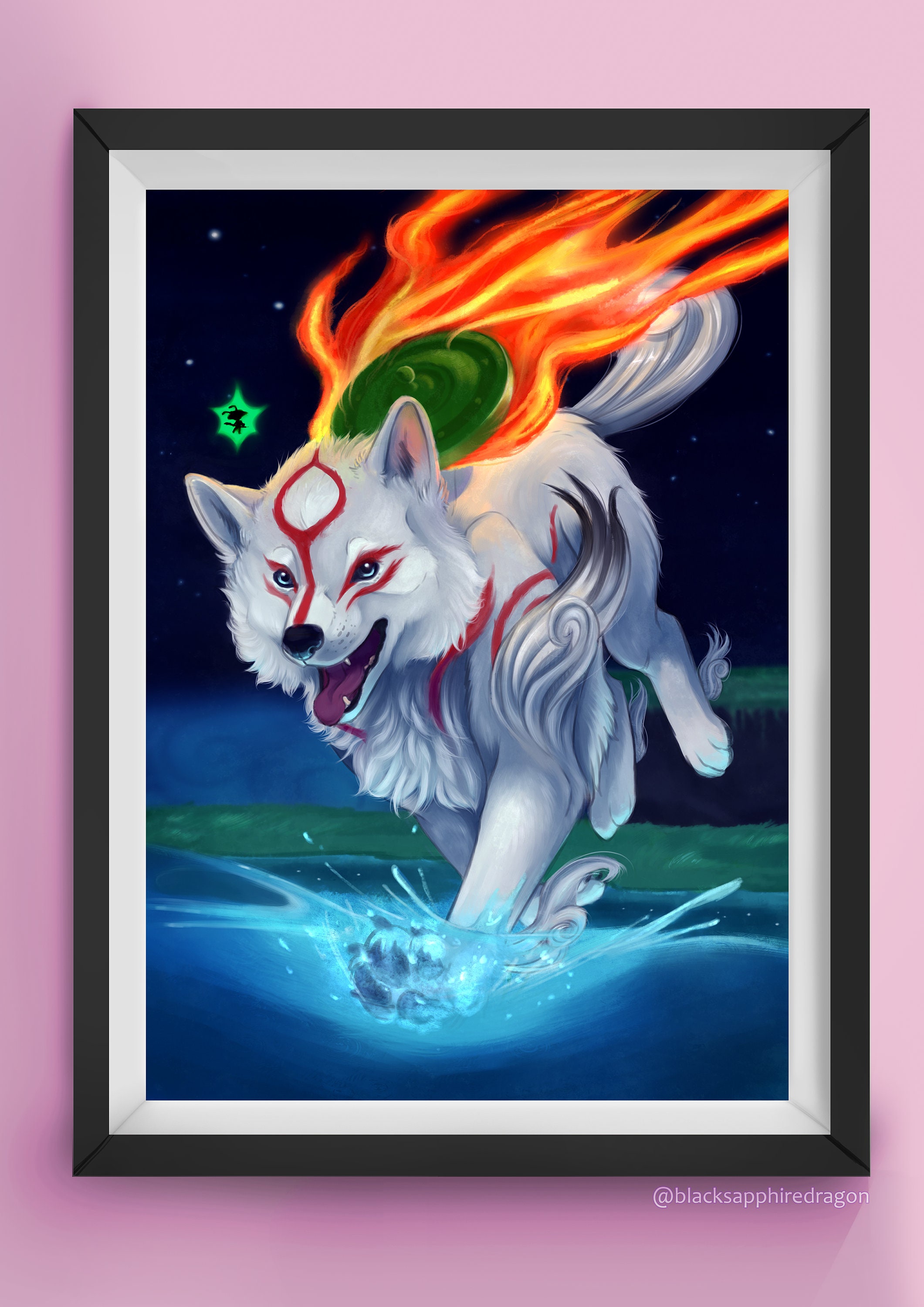 Amaterasu Okami Fan Art Print A3 - Etsy