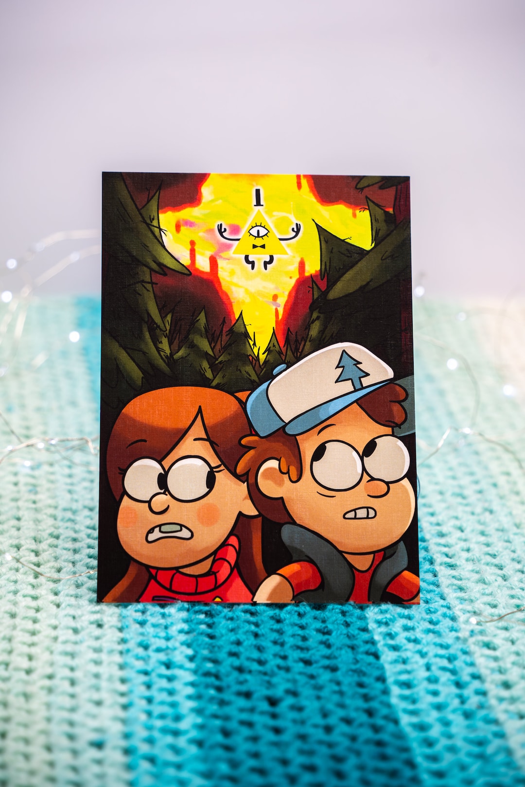 Dipper and Mabel Gravity Falls Fan Art Print A3 11.7x16.5 & A5 5.8x8.3 ...