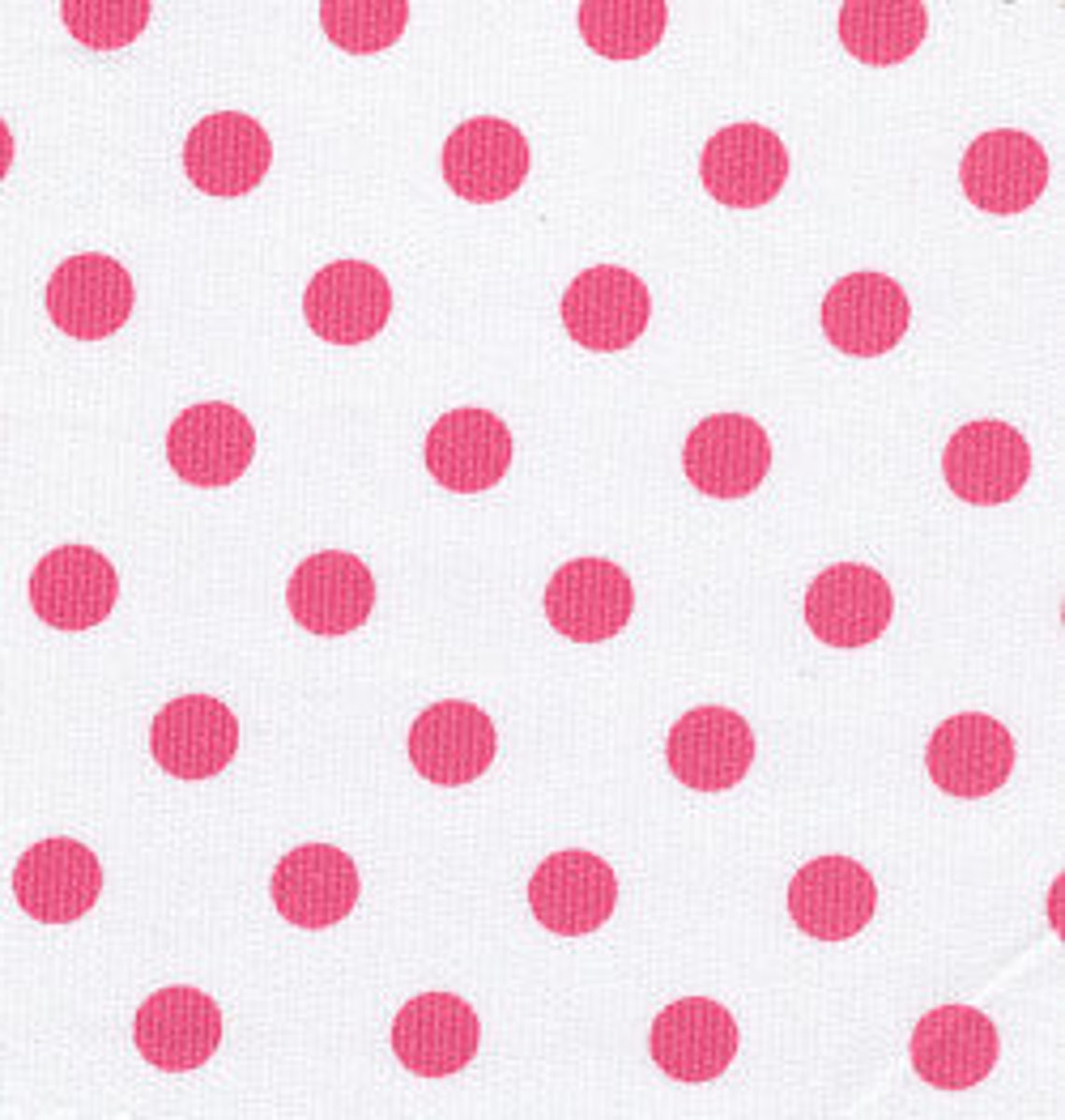 COTTON PIQUE FABRIC Pink Dots on White From Fabric Finders - Etsy