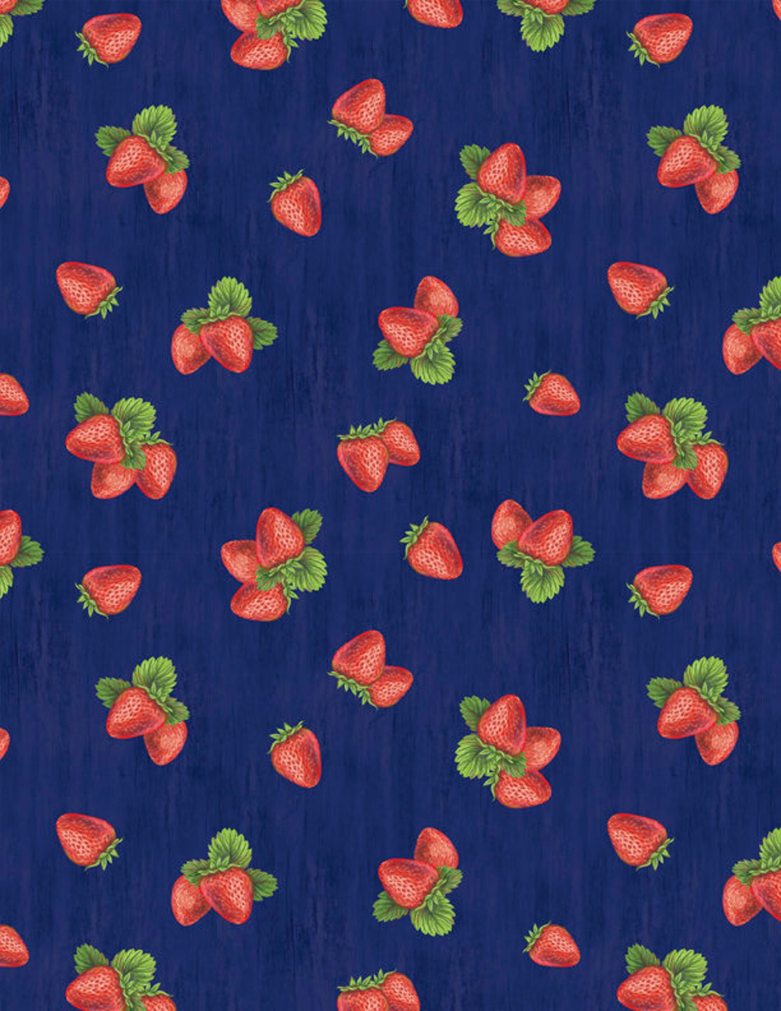 Strawberries Toss navy the Berry Best by Jennifer Pugh for Wilmington ...