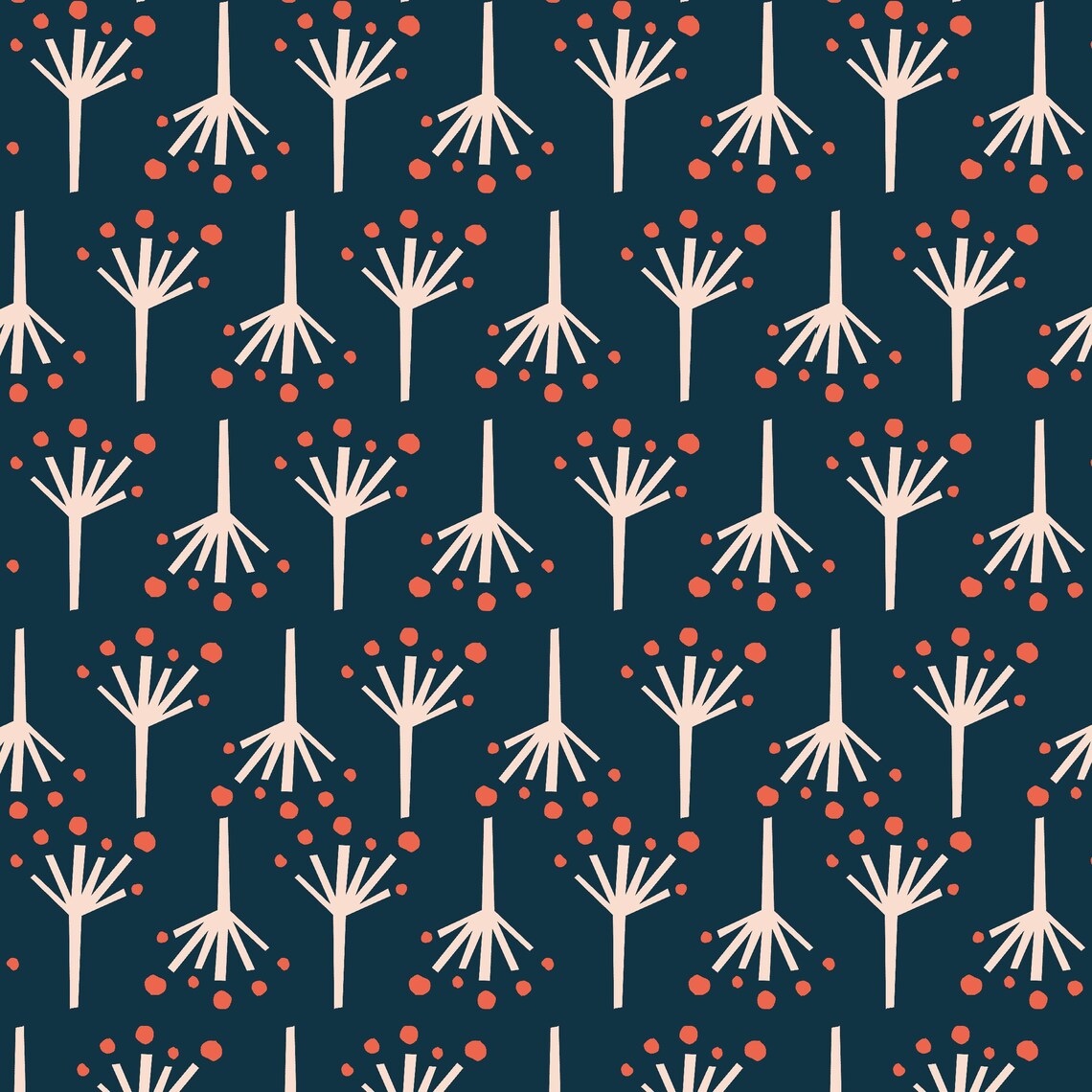 ORGANIC FABRIC Firecracker Poplin Modern Love Organic - Etsy