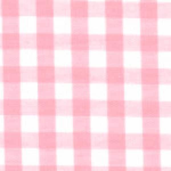 Pink Gingham Fabric - Etsy