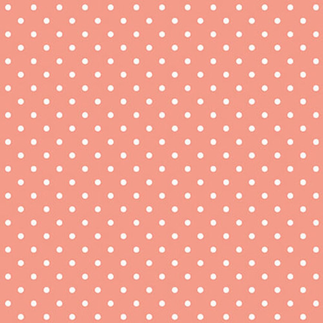 Spiced Garden Peach Dot by Mary Jane Carey for Henry Glass Fabrics ...